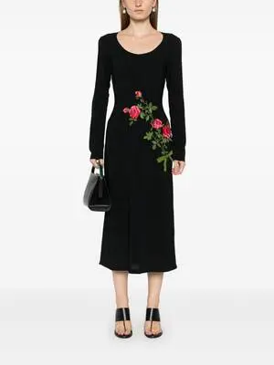 Vivetta Floral-embroidered Midi Dress