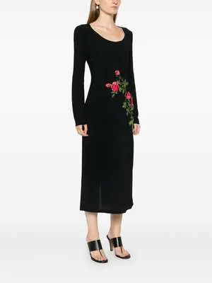 Vivetta Floral-embroidered Midi Dress