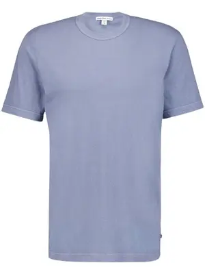 JAMES PERSE Crew-neck Cotton T-shirt - Blue