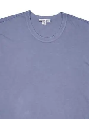 JAMES PERSE Crew-neck Cotton T-shirt - Blue