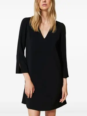 TWINSET Flounce Oval T Chain Mini Dress