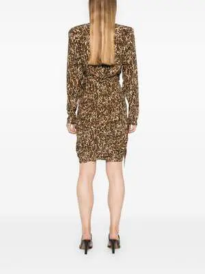 Isabel Marant Étoile Cleora Mini Dress - Brown