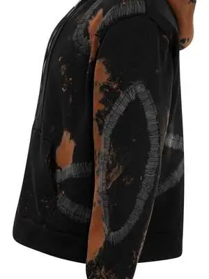 WHO DECIDES WAR Windowed Zip-up Hoodie