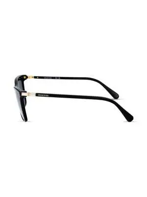 SWAROVSKI Square Frame Sunglasses - Black