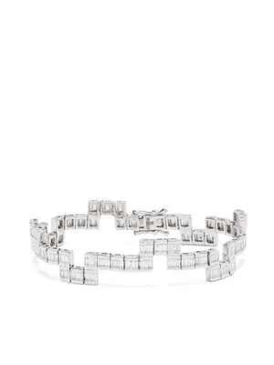 KOLOURS JEWELRY 14kt White Gold Diamond Bracelet - Silver