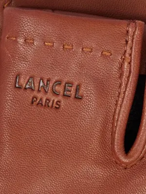 LANCEL Sellier Leather Gloves - Brown