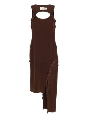 FENG CHEN WANG Braided Dress - Brown