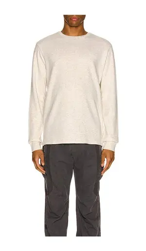 FRAME Longsleeve Duofold Crew In . Also - Nude