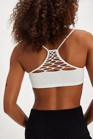 Free People Baby Racerback Bralette - Ivory