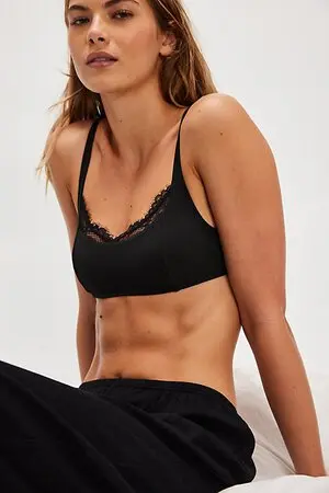 Free People Well Traveled Bralette Black Beauty