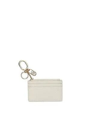 Victoria's Secret Card Holder Keychain - White,ivory