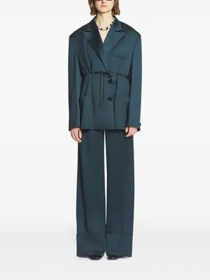 LANVIN Belted Wide Leg Trousers