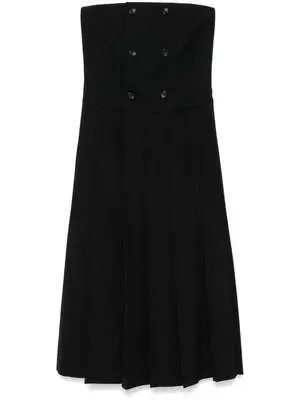 Comme Des Garçons Pleated Midi Dress