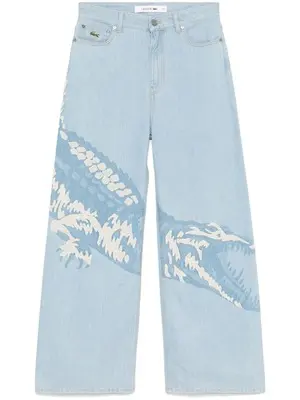 Lacoste Crocodile-motif Jeans