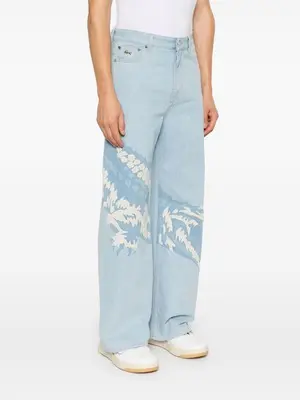 Lacoste Crocodile-motif Jeans