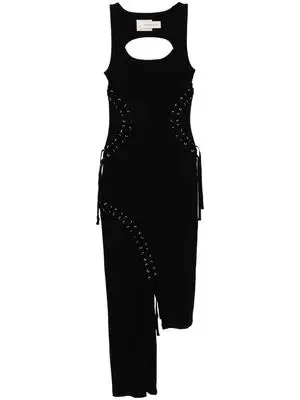 FENG CHEN WANG Braided Dress - Black