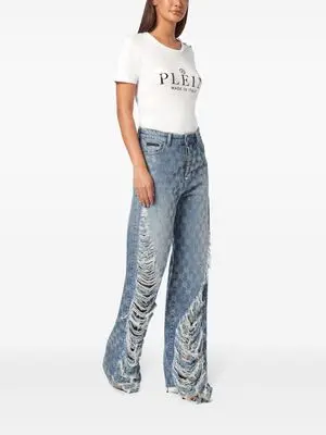 Philipp Plein Monogram Strass Jeans