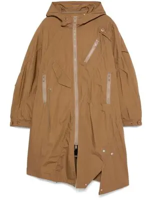 Undercover Hooded Coat - Brown