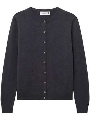 Pringle Of Scotland Crew-neck Cashmere Cardigan - Grey
