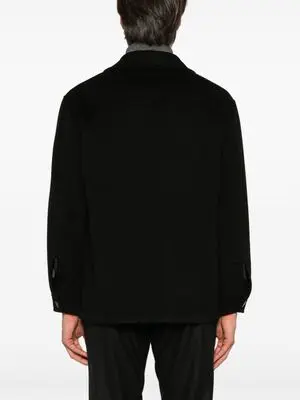 Tagliatore Fleece Shirt Jacket - Black