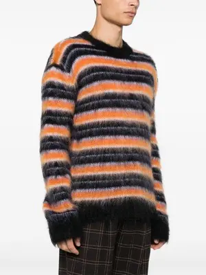 Marni Striped Mohair Blend Sweater