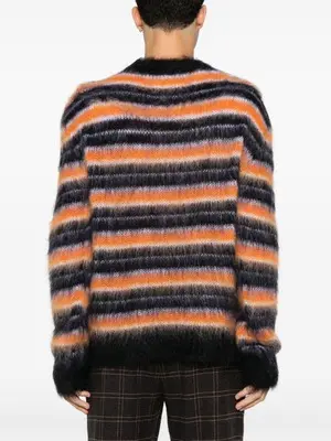 Marni Striped Mohair Blend Sweater