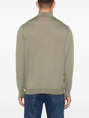 Fedeli Virgin Wool Cardigan - Green