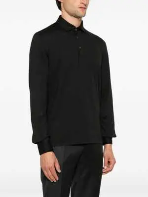 Fedeli Zero Polo Shirt - Black