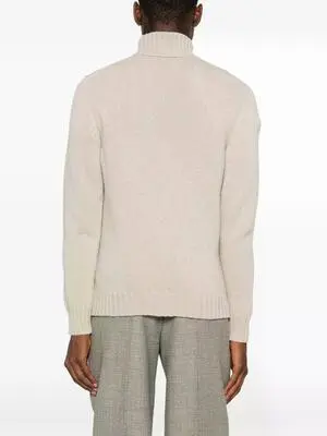 Fedeli Virgin Wool-cashmere Turtleneck Sweater - Neutrals