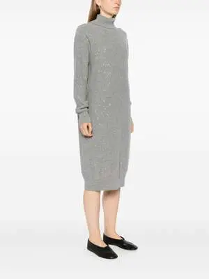 Peserico Sequined Midi Dress - Grey