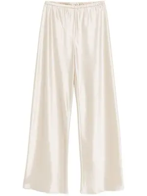 ALMADA LABEL Bias-cut Satin Trousers