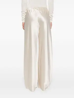Almada Label Bias-cut Satin Trousers