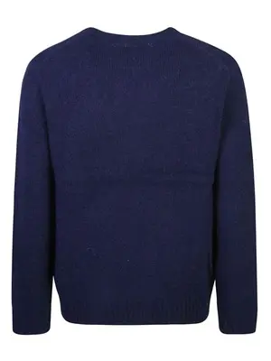 Polo Ralph Lauren Crew Neck Sweater With Embroidered Logo - Blue