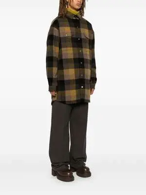 Rick Owens Checked Shirt - Brown