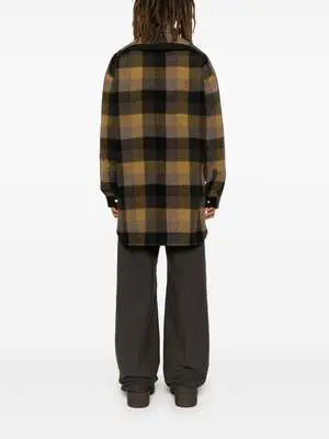 Rick Owens Checked Shirt - Brown