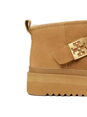 Tory Burch Mellow Platform Boots - Neutrals