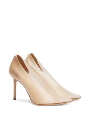 COURREGES 100mm Translucent Pumps - Neutrals