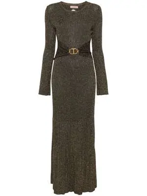 TWINSET Long Rib Knit Dress
