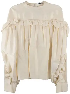 JIL SANDER Ruffled Top