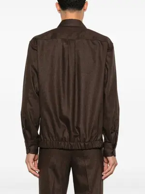 PT TORINO Spread-collar Shirt Jacket - Brown