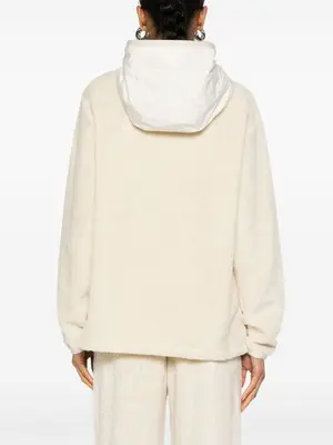 Moncler Fleece Hoodie - White