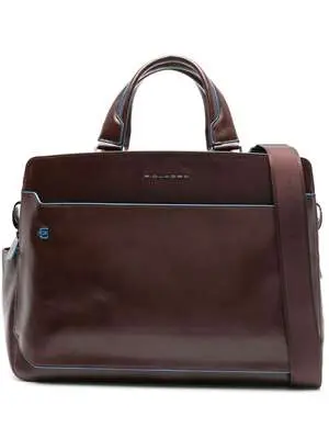 PIQUADRO Leather Laptop Bag - Brown
