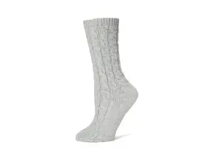 Eberjey Eberjey Cozy Cable Knit Crew Socks Silver