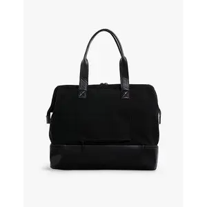 BEIS Béis Canvas And Vegan-leather Tote Bag - In Black