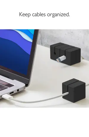 FUNCTION101 Cable Blocksmagnetic Cable Organizers - Black