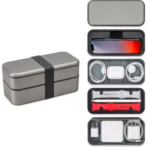 FUNCTION101 Bentostack Tech Accessory Organizer Grey
