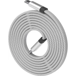 FUNCTION101 Neat Cablemagnetically Organizing Charge Cable1.5m - Silver