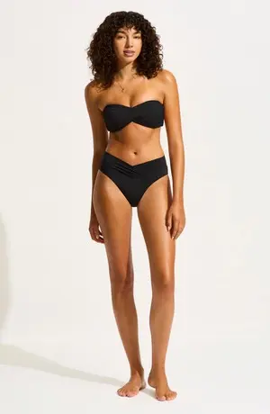 Seafolly V-front High Cut Bikini Bottom
