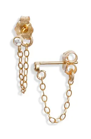 SET & STONES Jetty Front/back Earrings - Gold
