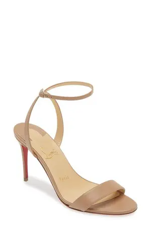 CHRISTIAN LOUBOUTIN Loubigirl Leather Sandals - Blush